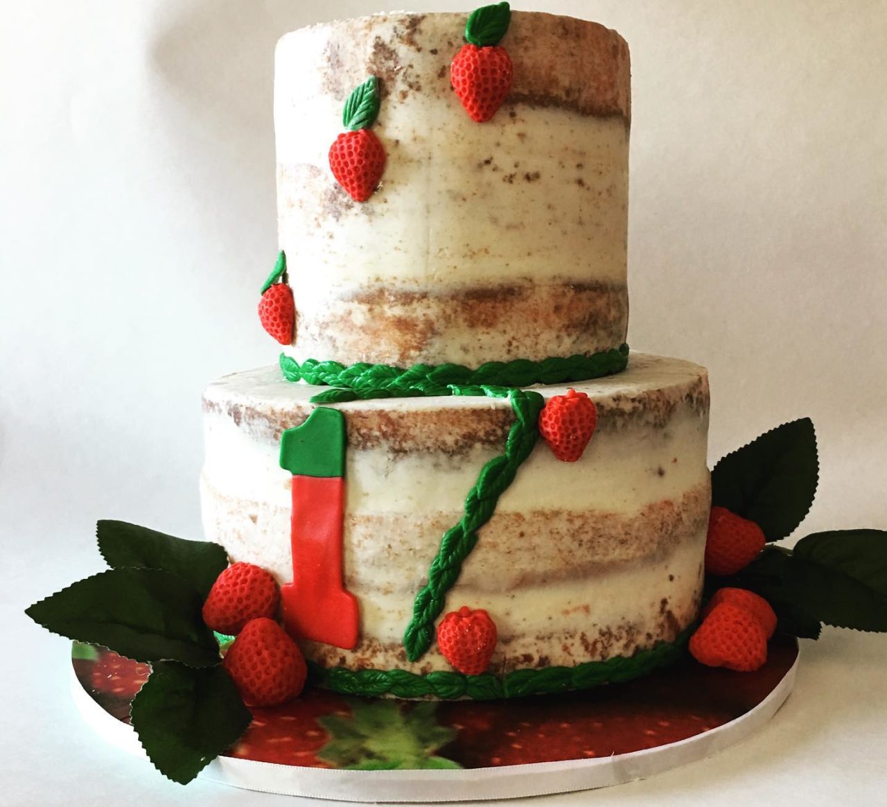 Two Tier Naked Cake with Strawberry | MIaBakerCreations